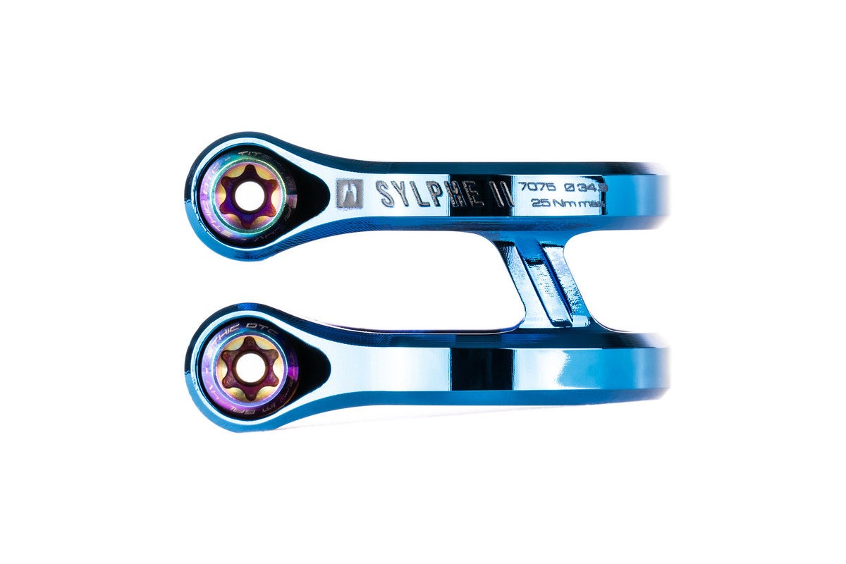 Clamp Ethic DTC Sylphe V2 Chrome Blue Diameter 34.9 mm