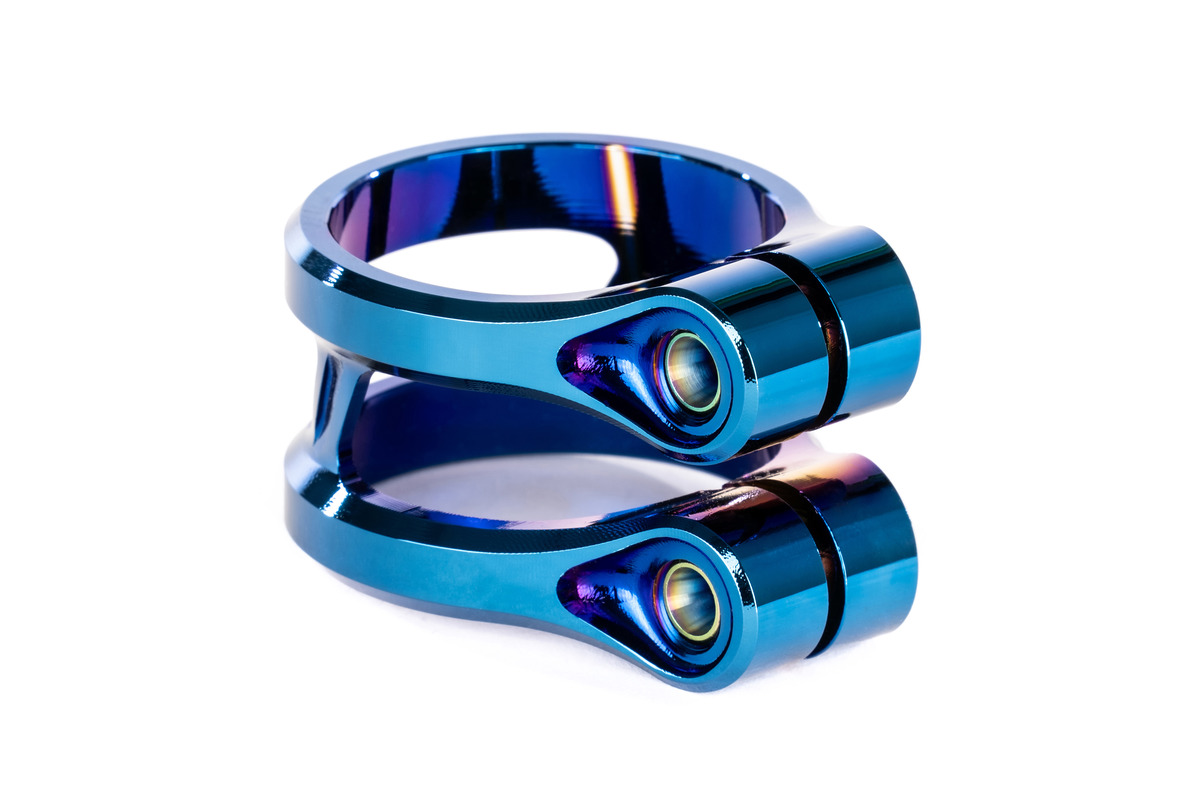 Clamp Ethic DTC Sylphe V2 Chrom Blau Durchmesser 34.9 mm